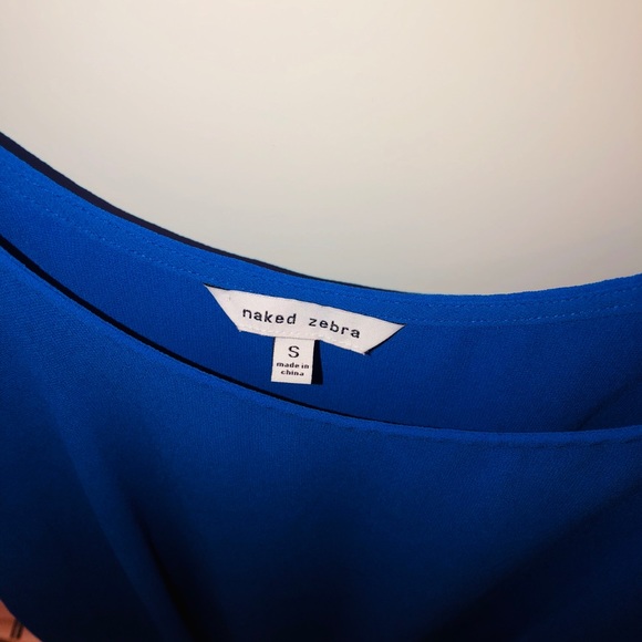 Tops | Royal Blue Dress Top Soooo Pretty | Poshmark